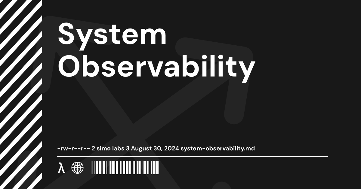 system observability // simo.sh