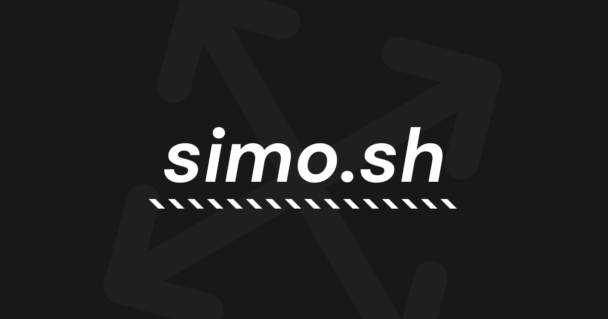home // simo.sh