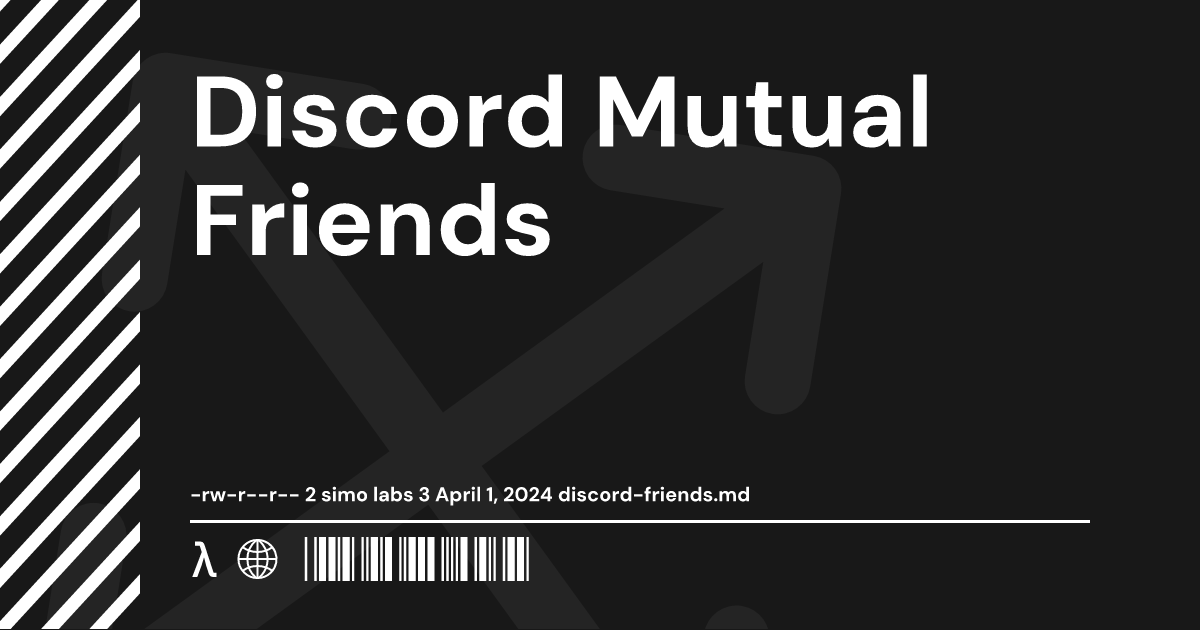 discord mutual friends // simo.sh