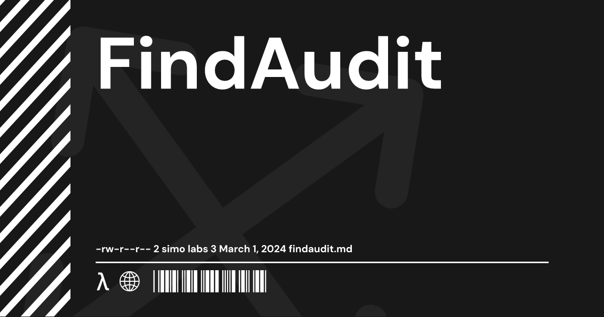 findaudit // simo.sh